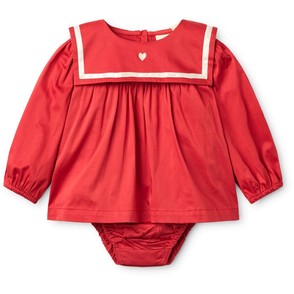 Bay Romper - Poppy red